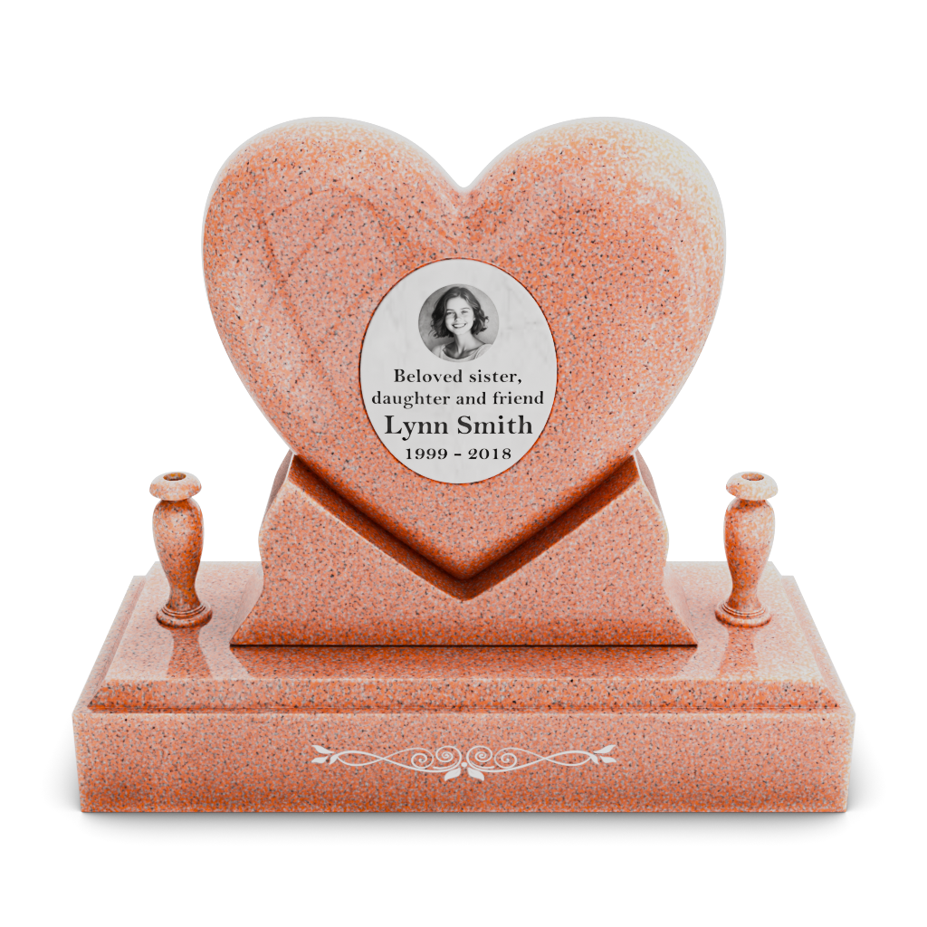 Cross Headstone Single Headstone with Classic Base - EternityHeadStones.Com